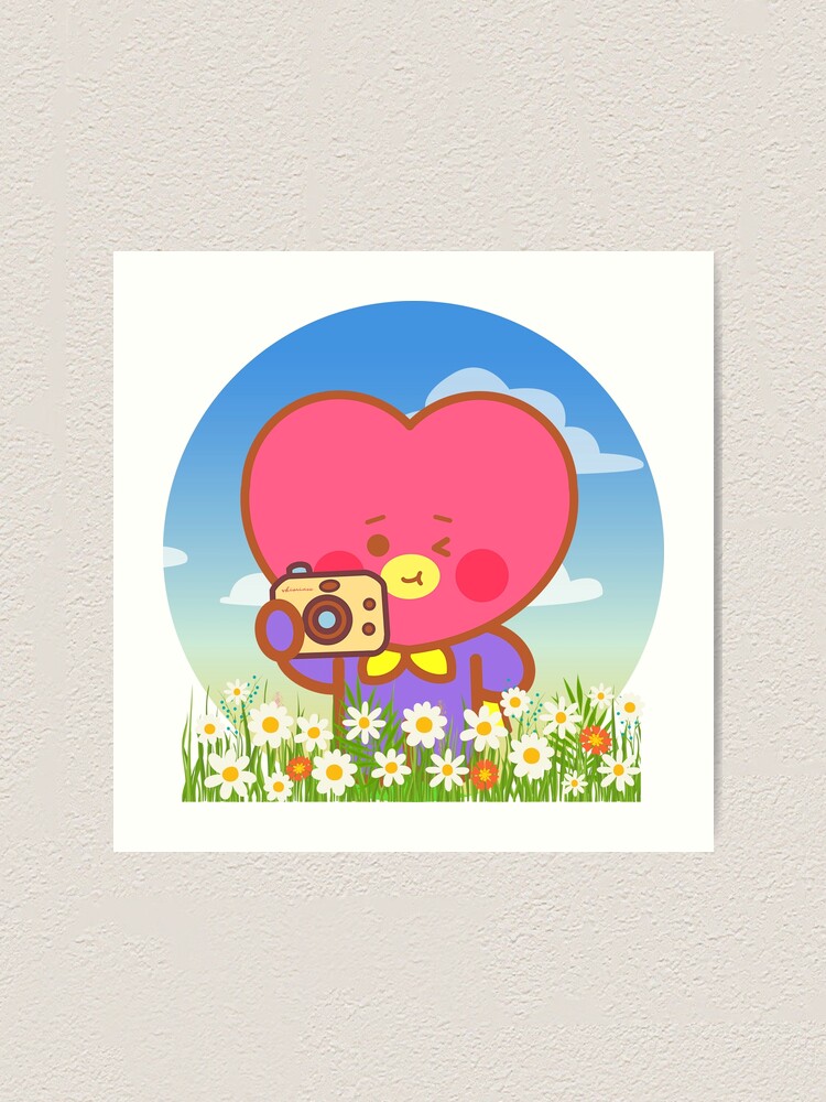 "Cute and Funny BTS BT21 Character Tata | Vante" Art Print for Sale by ...