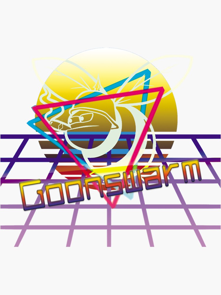 "GoonSwarm Synthwave " Sticker for Sale by FondueJr | Redbubble