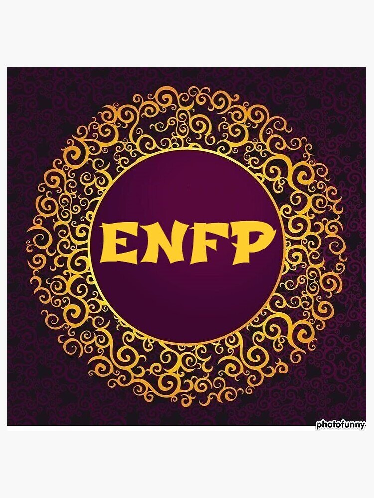 "fancy cool logo.writing for ENFP personality type" Sticker for Sale by ...