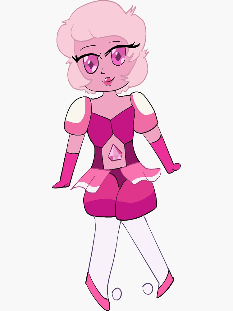"Pink diamond standing chibi" Sticker for Sale by Drawingcuzican2 ...