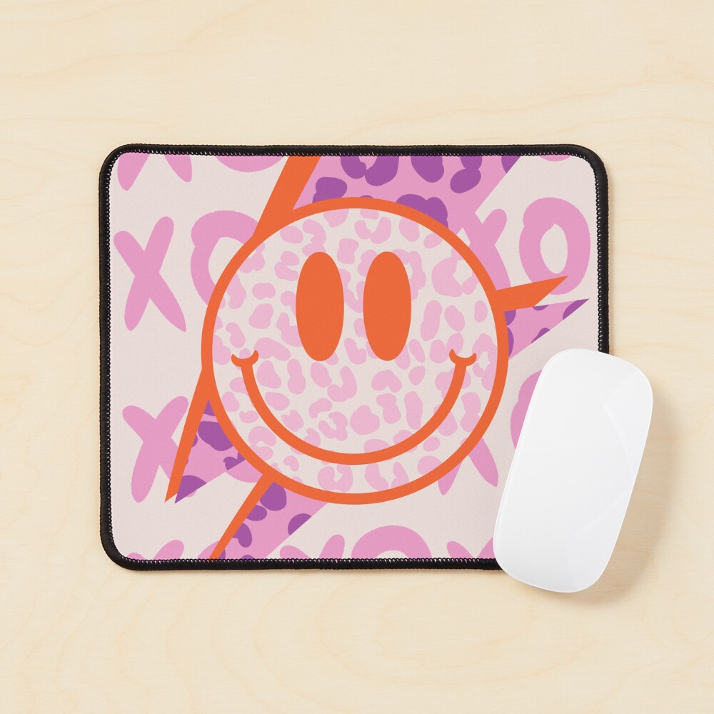 "Preppy Smiley Face XOXO Leopard Texture Cowboy Smile Zebra Hat | White ...