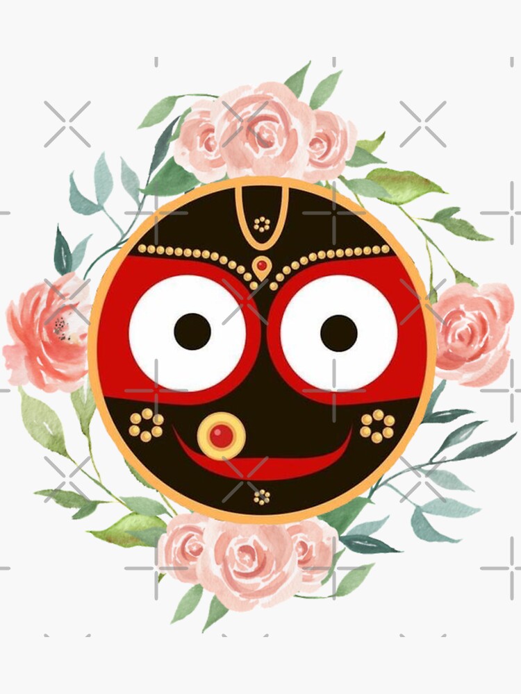 "Jagannath jai Jagannath lord Jagannath lord of universe " Sticker for ...