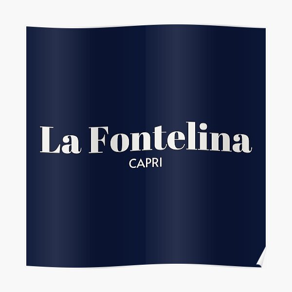 "La Fontelina Beach Club, Capri, Italy (white)" Poster for Sale by ...