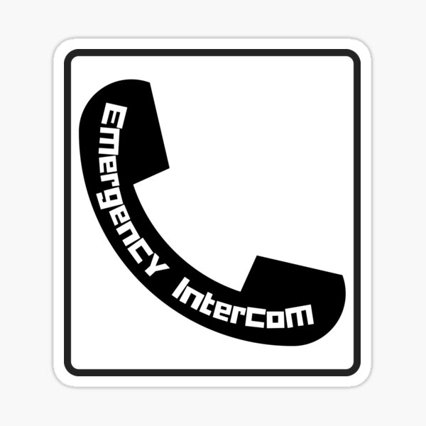 " Emergency Intercom #6" Sticker for Sale by Senko77 | Redbubble