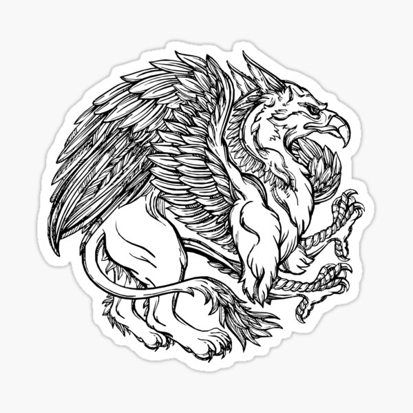 "Griffin" Sticker for Sale by hrcdesign | Redbubble