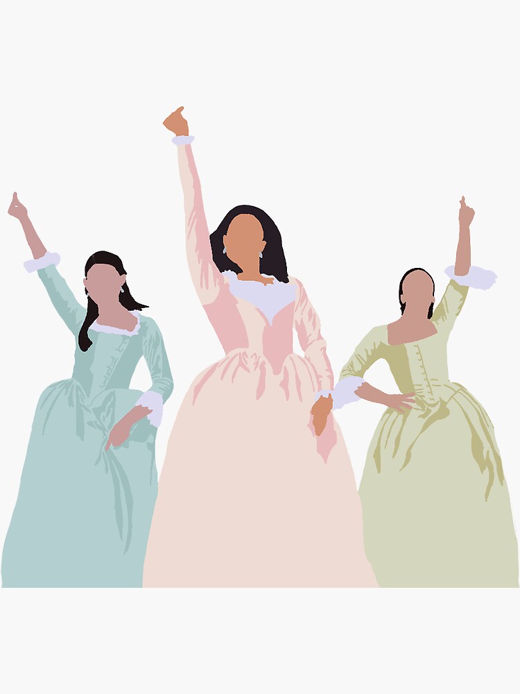 "angelica eliza peggy " Sticker for Sale by kelseycecelia | Redbubble