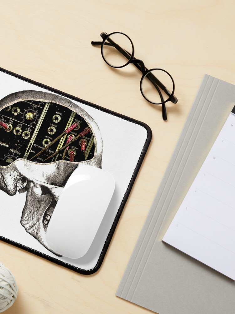 "Analog Modular Synthesizer Skull for Synth Nerd" Mouse Pad for Sale by ...
