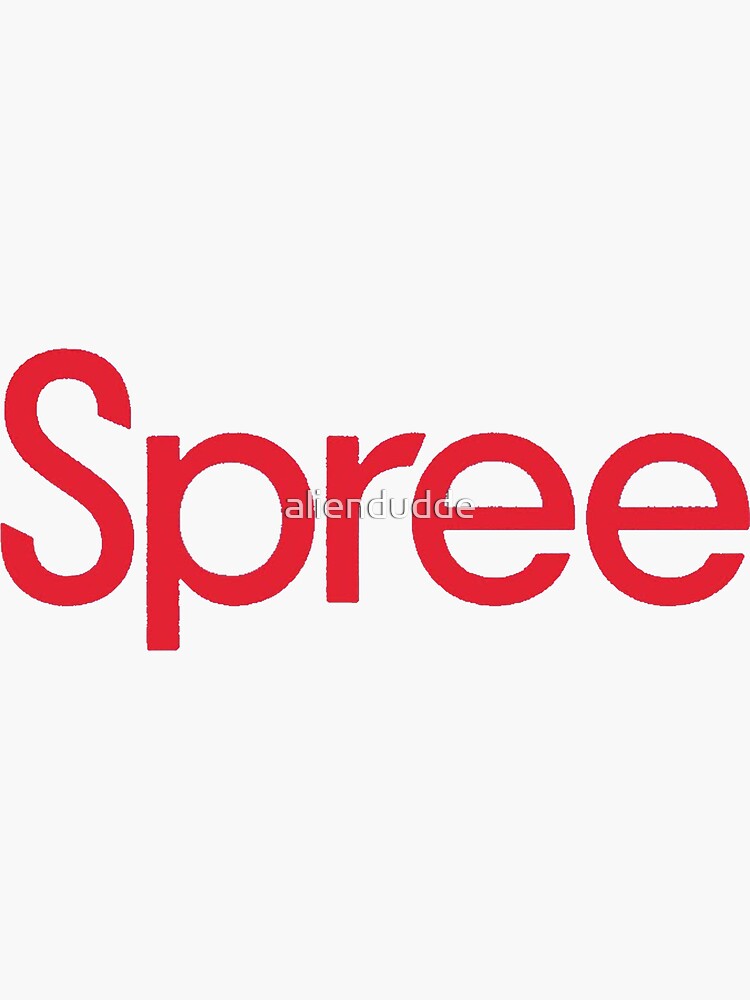Pegatina «Calcomanía con el logotipo de la película Spree (2020)» de ...