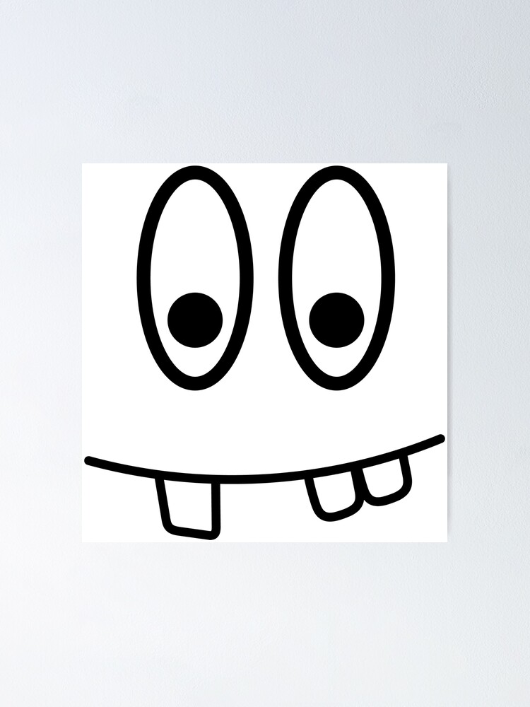"Funny Simple Face Transparent" Poster for Sale by aquacomrade | Redbubble