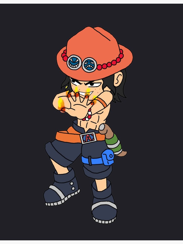 "Portgas D Ace from One chibi Piece" Poster for Sale by RareDais ...