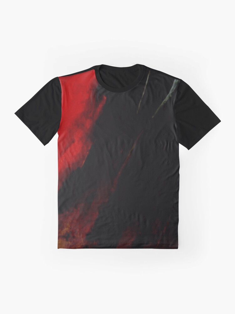 "My Art Work '' Red and Black Abstract ''" T-shirt for Sale by ...