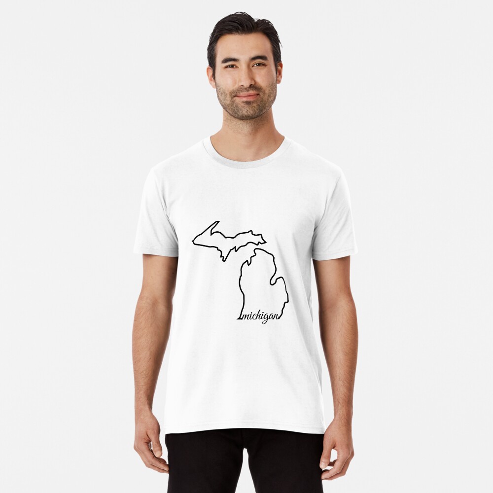 "Michigan state outline" Sticker for Sale by PepaAnaRB | Redbubble