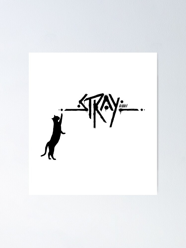 "Stray Cat Game ,stray logo" Poster for Sale by Zoon-shop | Redbubble