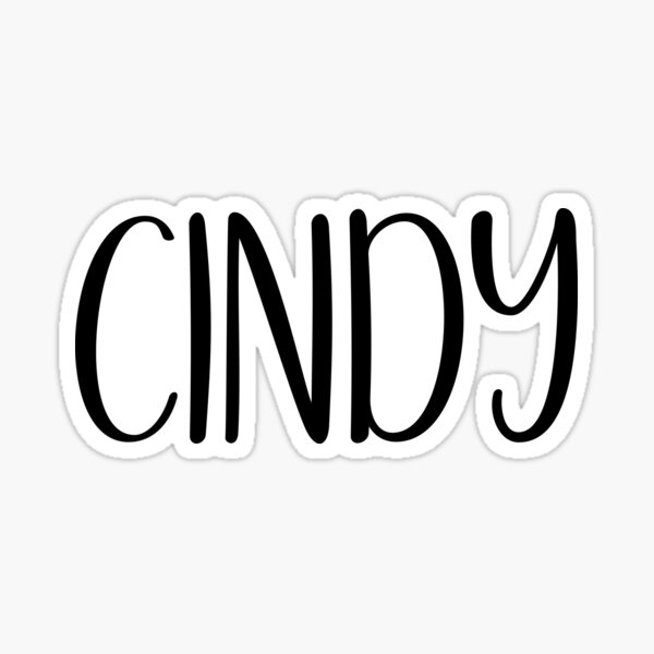 "Cindy" Sticker for Sale by mavagraphics | Redbubble