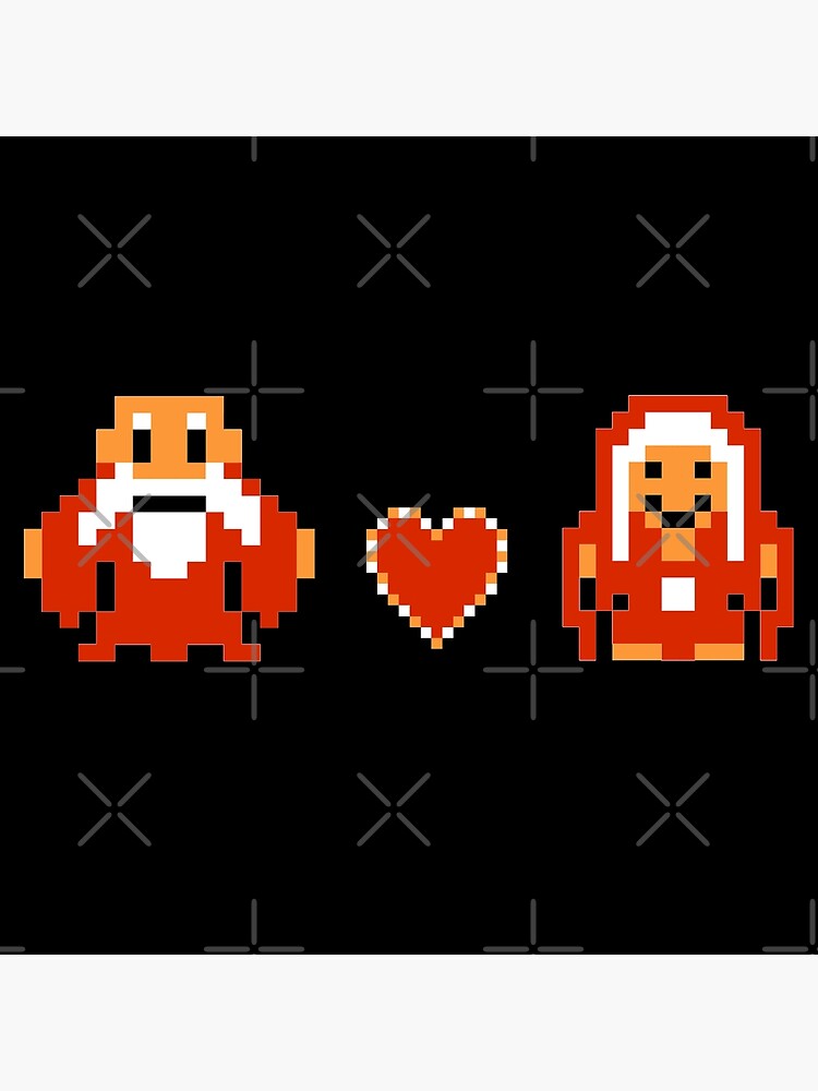 "8-Bit Man and Woman" Poster for Sale by CasualBiscuits | Redbubble