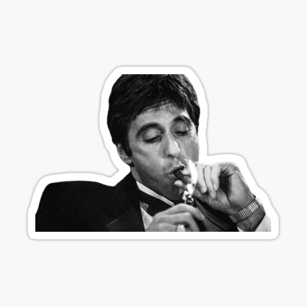 "tony montana scarface" Sticker for Sale by sone420 | Redbubble