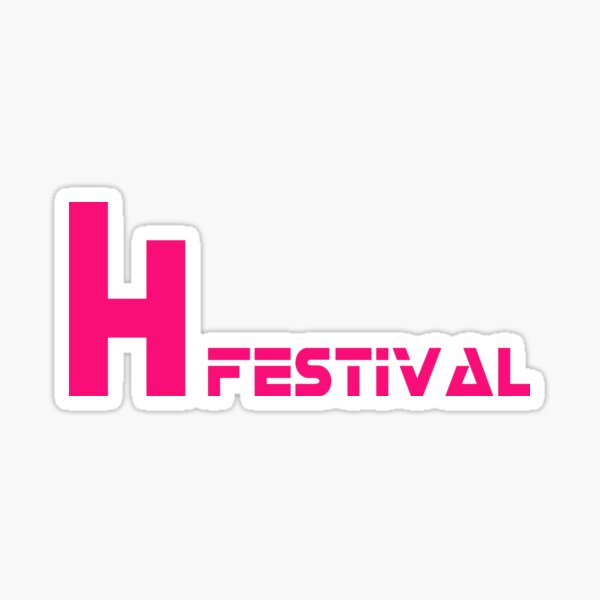"H festival creative art design " Sticker for Sale by UORkoila | Redbubble