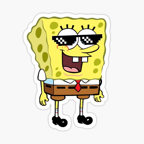 "SpongeBob " Sticker for Sale by shopandsmile2 | Redbubble