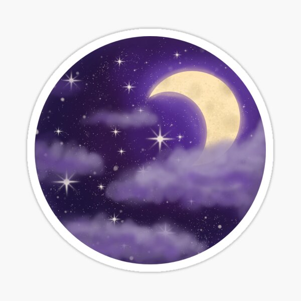 "Night Sky" Sticker for Sale by GinaLaskey | Redbubble