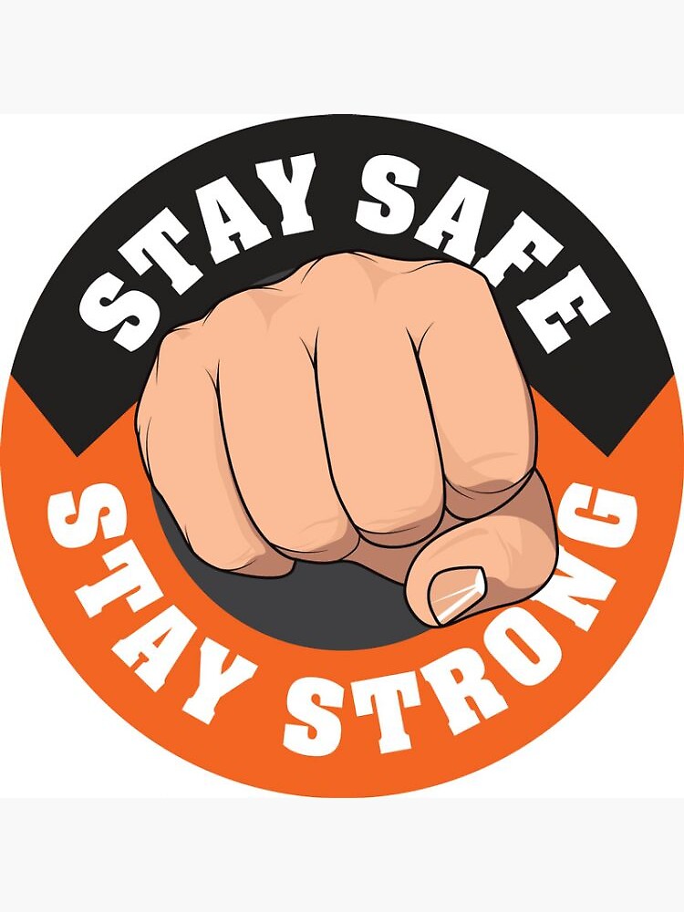 "Stay Safe" Sticker for Sale by KroptShop | Redbubble