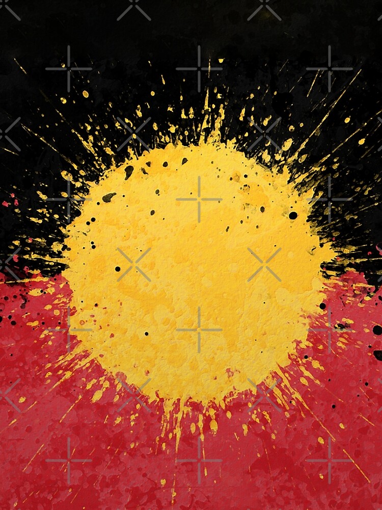 "Abstract Australian Aboriginal Flag Art, Australian Aboriginal Flag ...