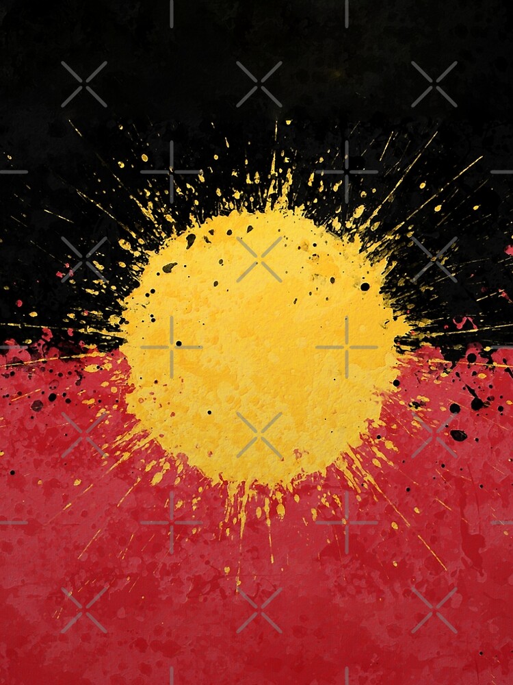 "Abstract Australian Aboriginal Flag Art, Australian Aboriginal Flag ...