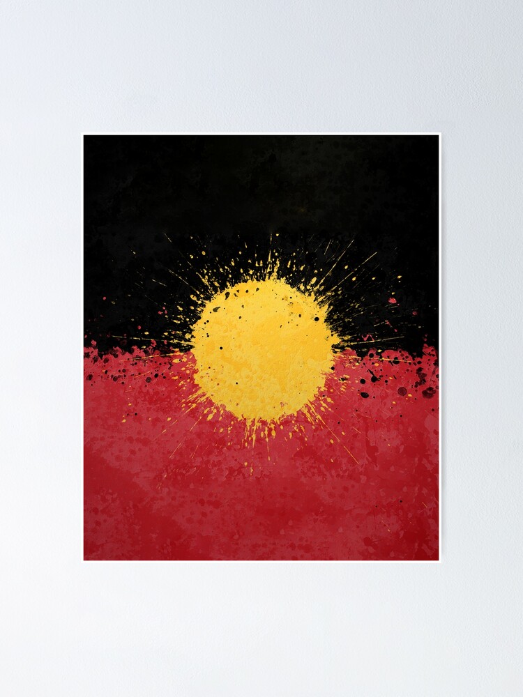 "Abstract Australian Aboriginal Flag Art, Australian Aboriginal Flag ...