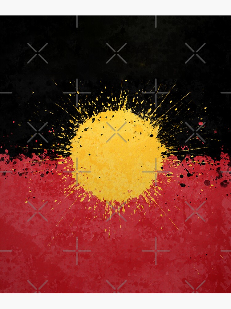 "Abstract Australian Aboriginal Flag Art, Australian Aboriginal Flag ...