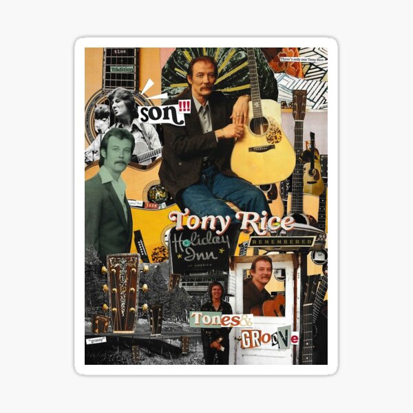 "Tony Rice - remembered " Sticker for Sale by AviannaKharte | Redbubble