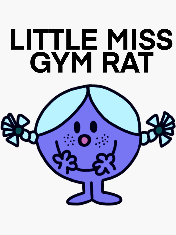 "Little miss gym rat" Sticker for Sale by kelseycecelia | Redbubble