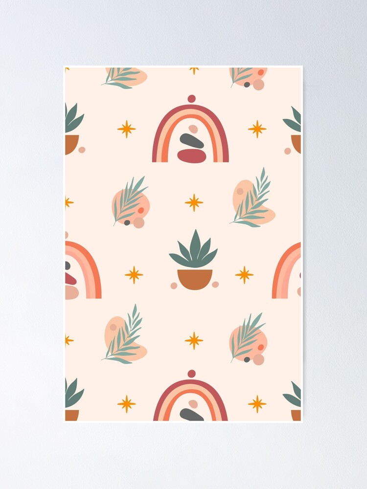 "Boho Rainbow" Poster for Sale by Prisca40 | Redbubble