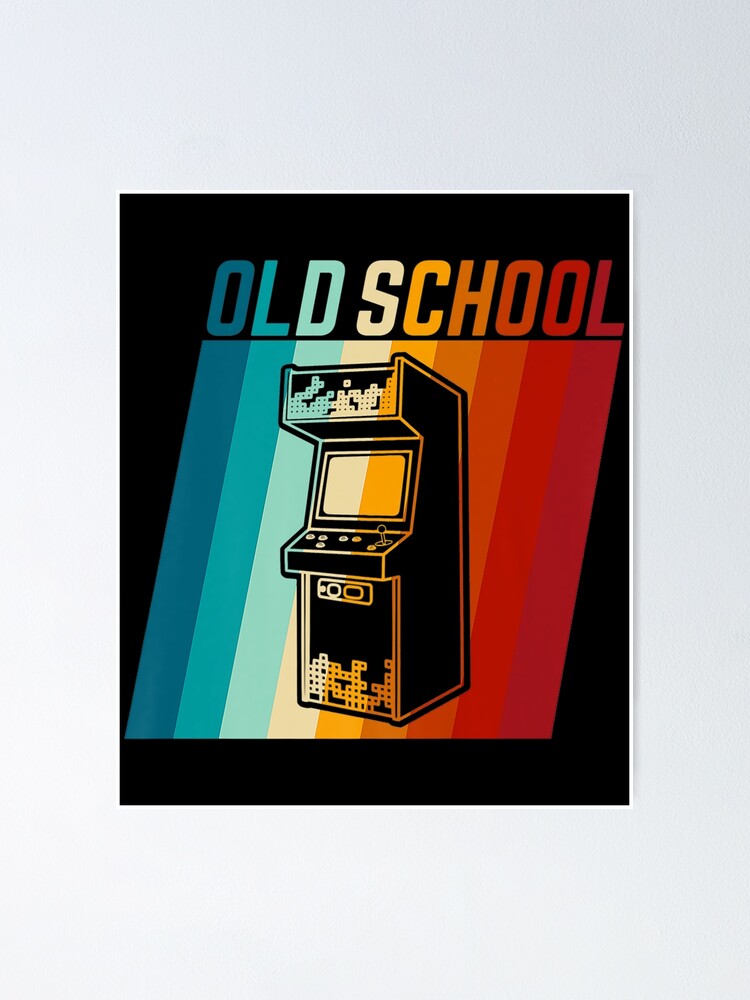 "70s 80s 90s Vintage Retro Arcade Video Game Old School Gamer" Poster for Sale by gronthik ...