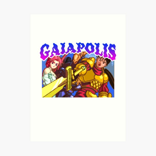 "Gaiapolis Prince With Sword Retro 80s Game" Art Print for Sale by ...