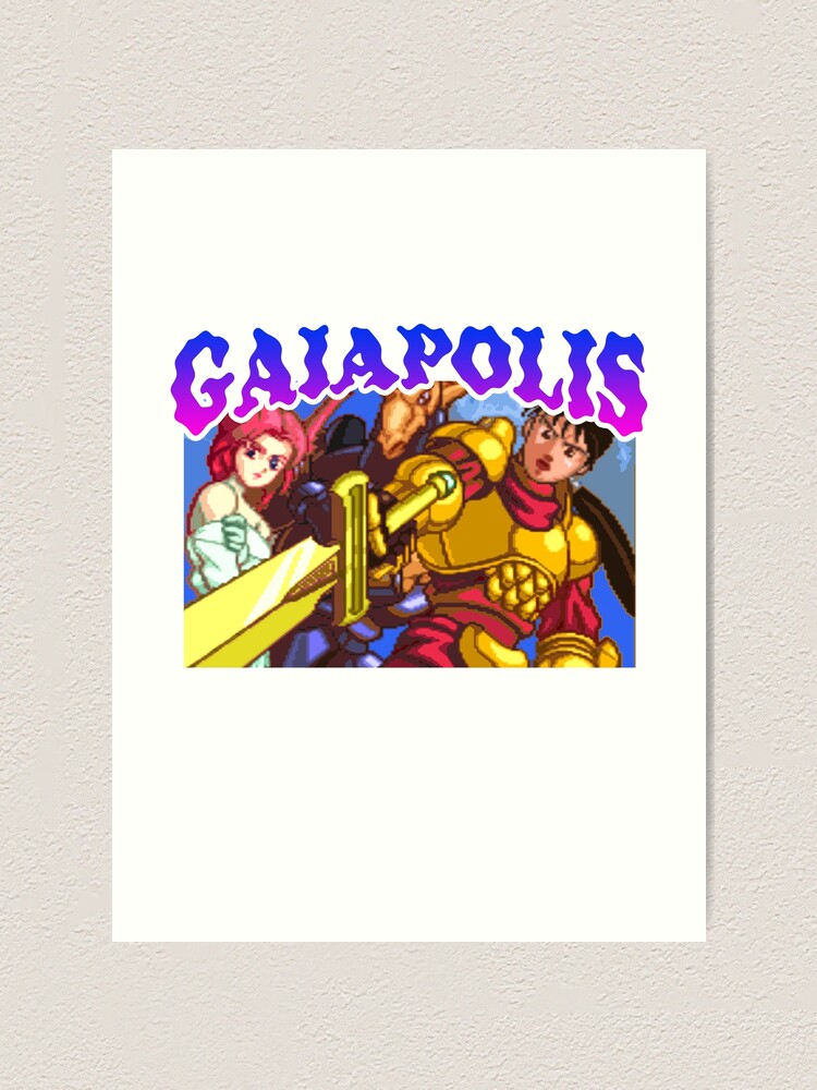 "Gaiapolis Prince With Sword Retro 80s Game" Art Print for Sale by ...