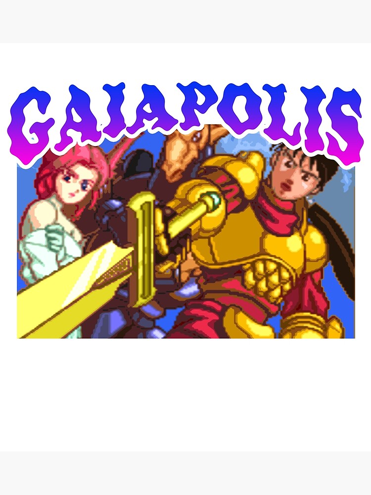 "Gaiapolis Prince With Sword Retro 80s Game" Art Print for Sale by ...