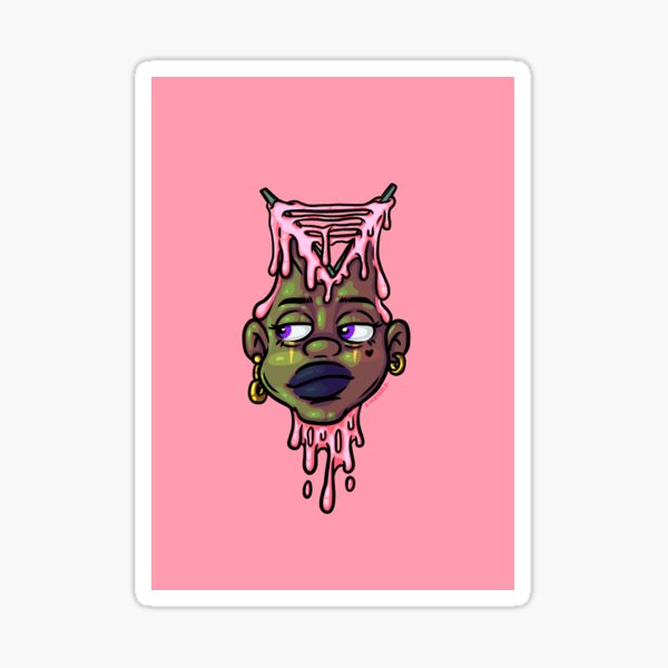 "dead o'clock" Sticker for Sale by SADKINDY | Redbubble