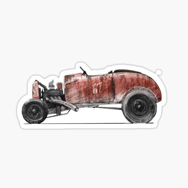 "Rat rod high boy" Sticker for Sale by sixty7 | Redbubble