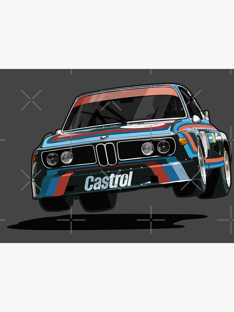 Póster «Obra de arte Racing Youngtimer (negro) 1974 E9 E3 Hans-Joachim ...