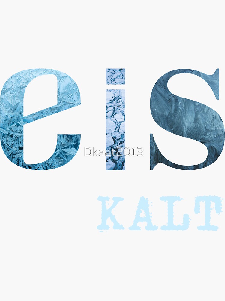 "ice cold design" Sticker for Sale by Dkaat2013 | Redbubble