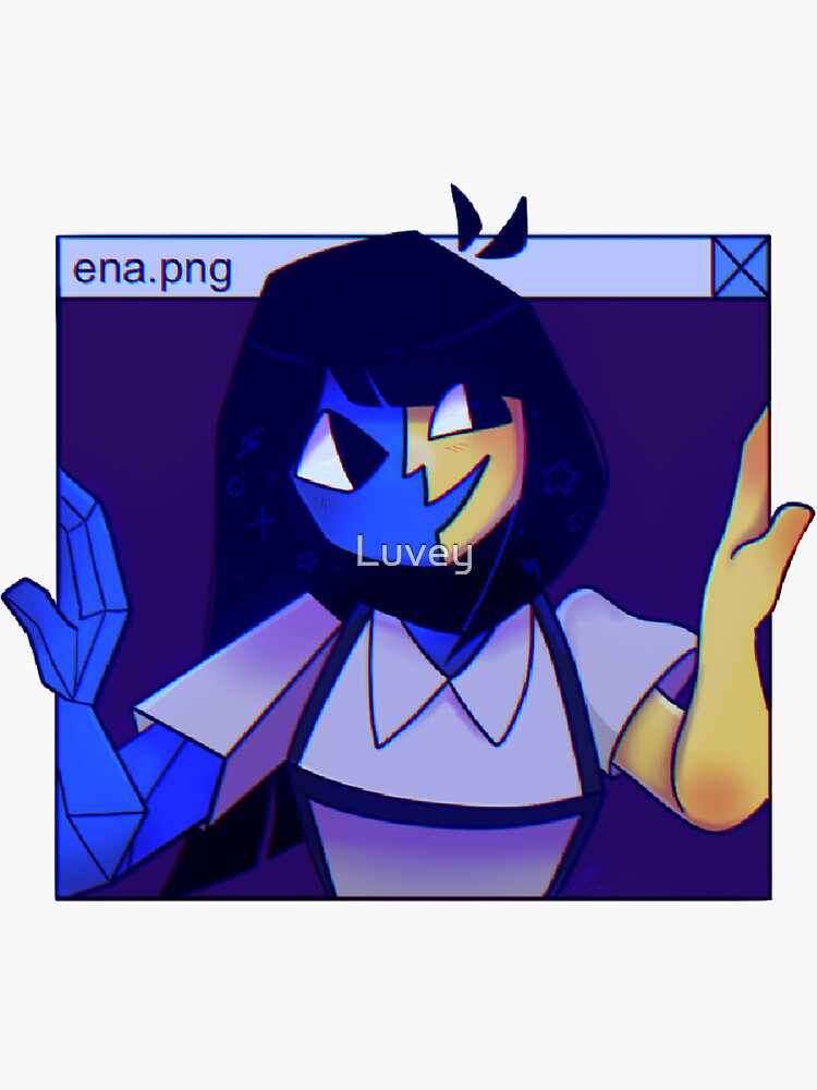 "ENA inspired sticker" Sticker for Sale by Luvey | Redbubble