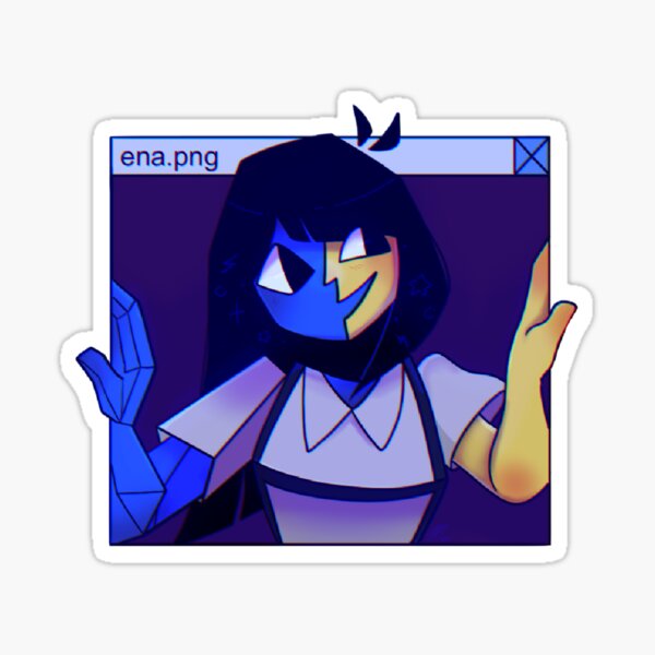 "ENA inspired sticker" Sticker for Sale by Luvey | Redbubble