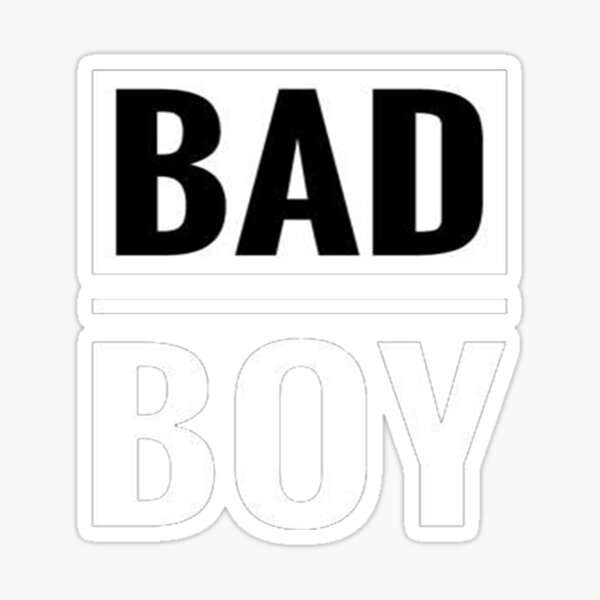 "Bad Boy" Sticker for Sale by DragonRojoUrban | Redbubble