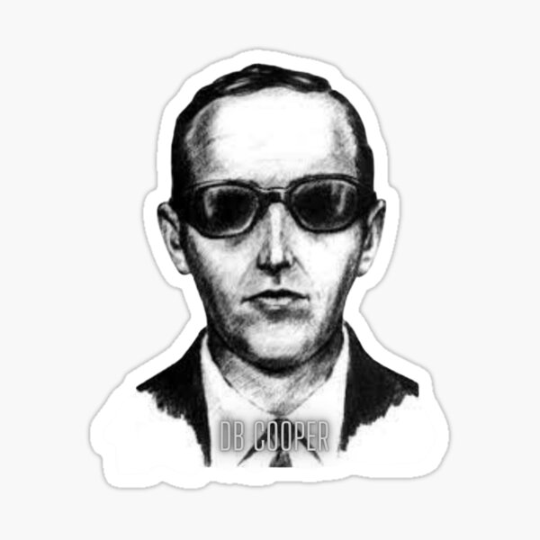 "db cooper" Sticker for Sale by rainoshop | Redbubble