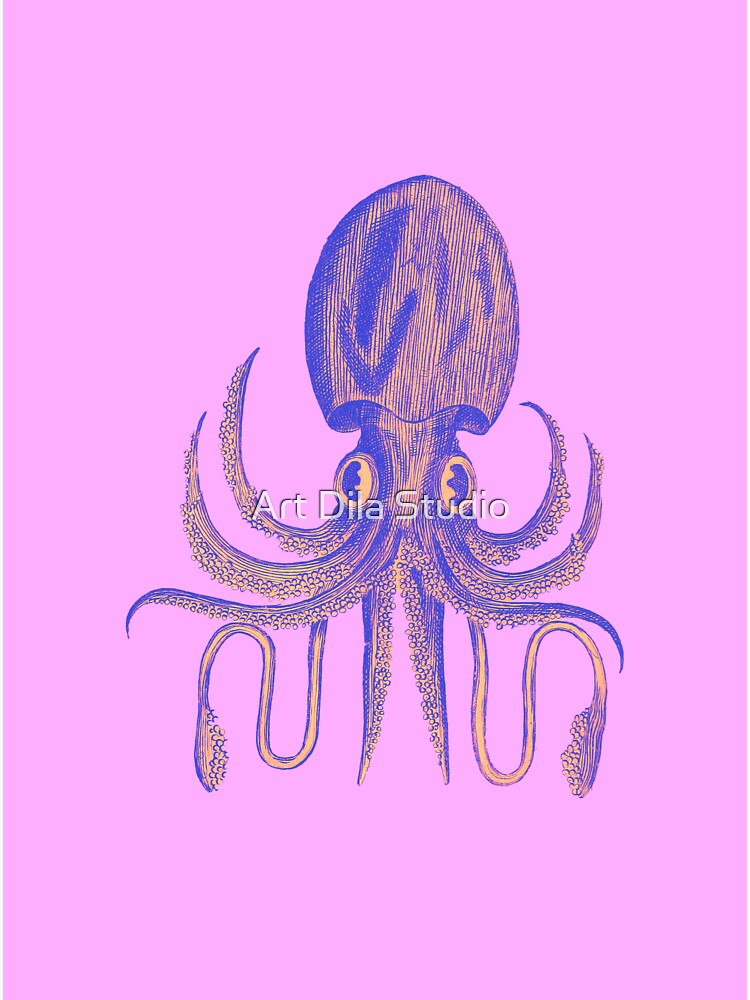 "Pink Octopus" Sticker for Sale by oscargml | Redbubble