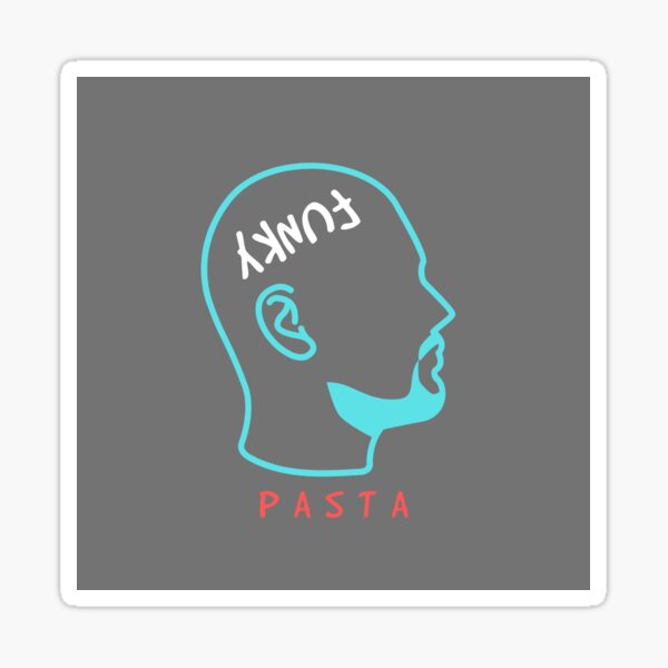 "FUNKY PASTA PRIVATE LABEL" Sticker for Sale by FUNKY-PASTA | Redbubble