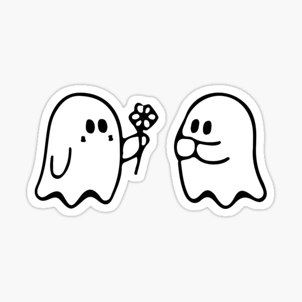 "cute ghost couple" Sticker for Sale by artiisa | Redbubble