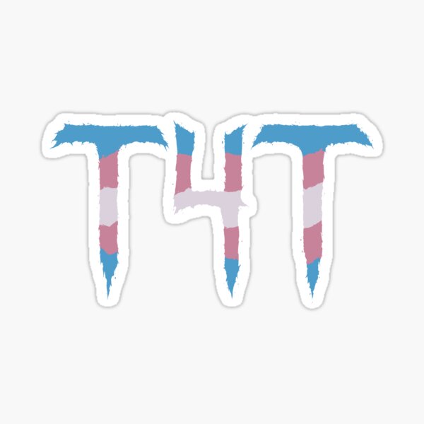 "T4T Gothic Font (Flag)" Sticker for Sale by internetvamp | Redbubble