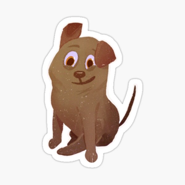 "Cute Dog Drawing" Sticker for Sale by ReaganSWilson | Redbubble