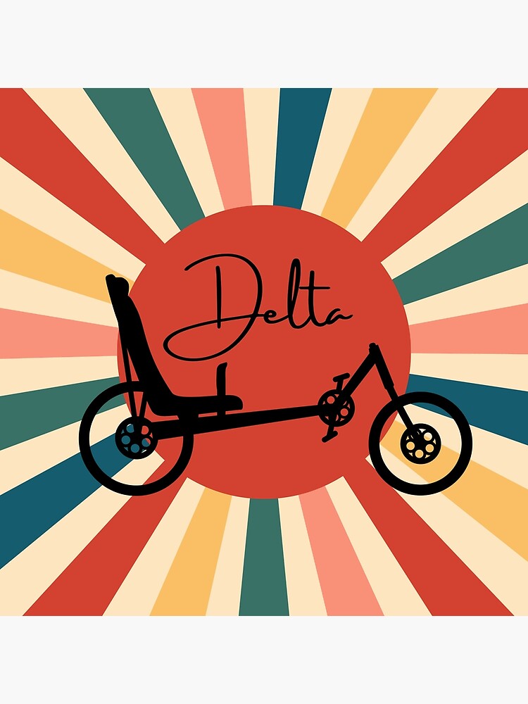 "Recumbent Life Design - Delta Circle Flare" Poster for Sale by RecumbentLife | Redbubble