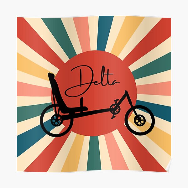 "Recumbent Life Design - Delta Circle Flare" Poster for Sale by ...